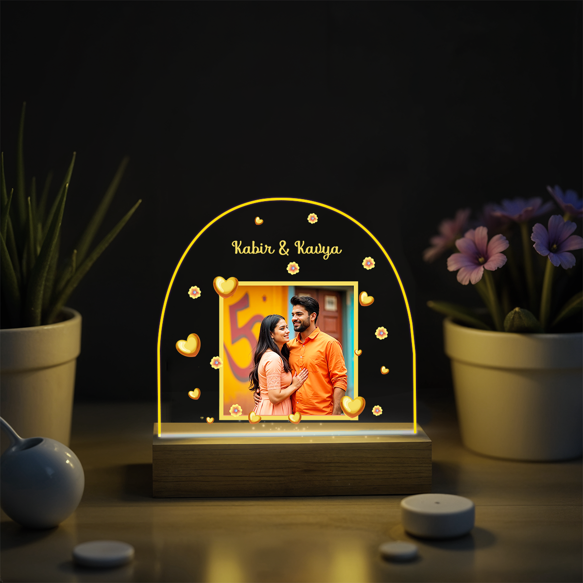 Customized Acrylic Photo Night Lamp – Bookmyframe